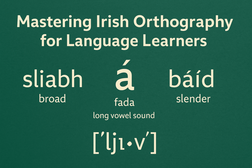 Mastering Irish Orthography for Language Learners